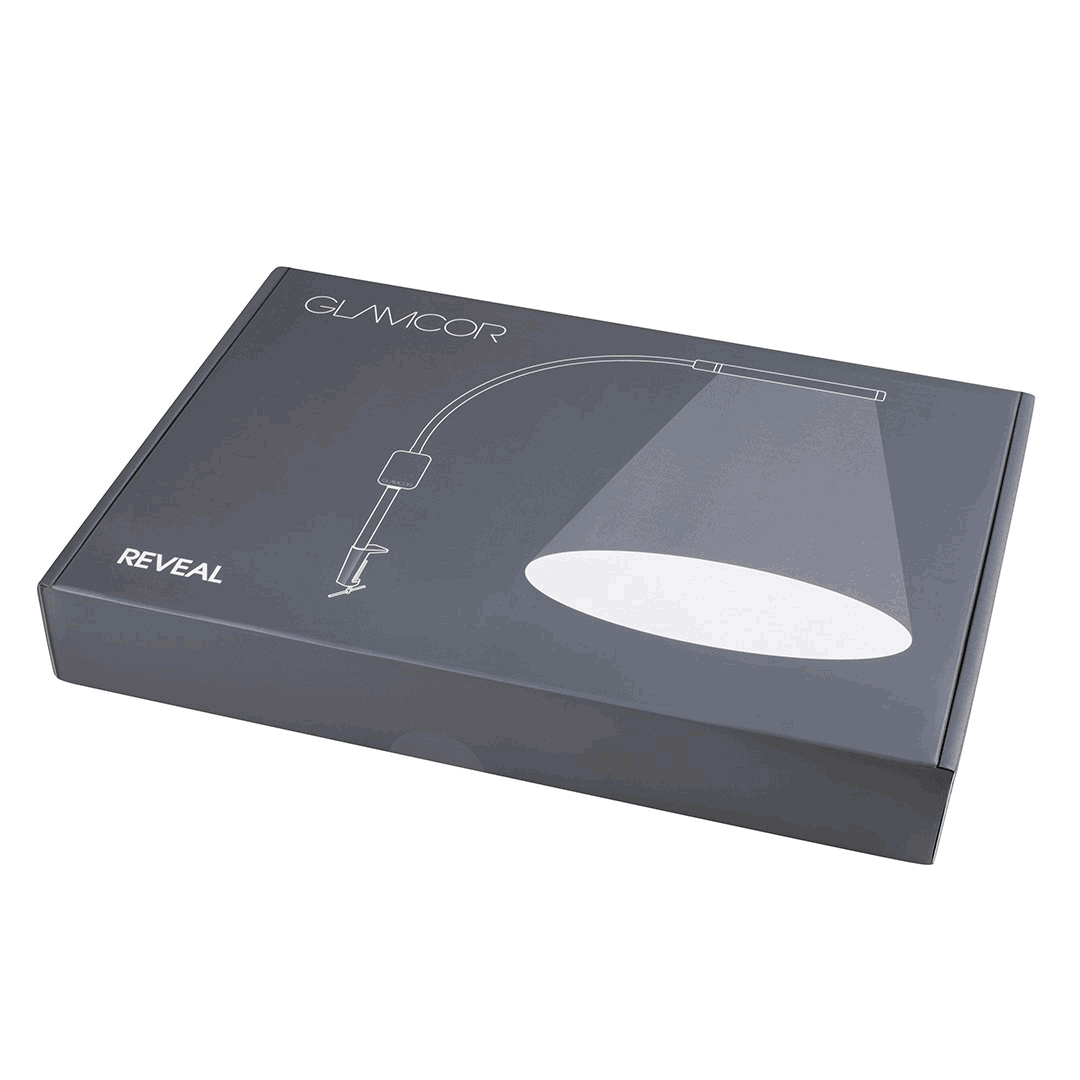 GLAMCOR REVEAL Pro Kit | Portable LED Beauty Light with Flexible Arm ...