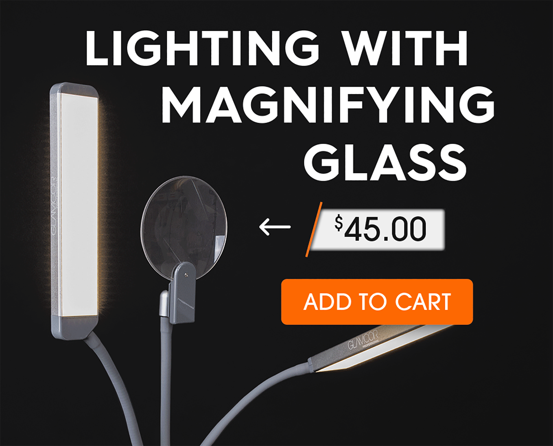 GLAMCOR | LED Magnifying Glass Light - Ideal for Estheticians, Sewing ...
